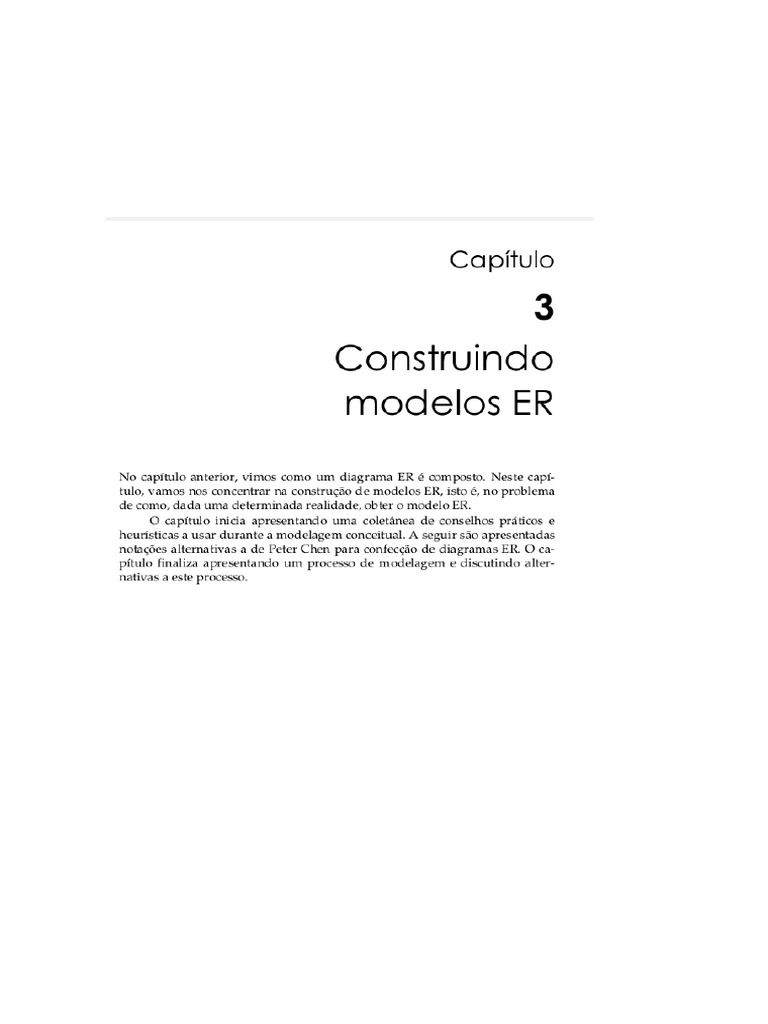 3 - Construindo Modelos ER | PDF
