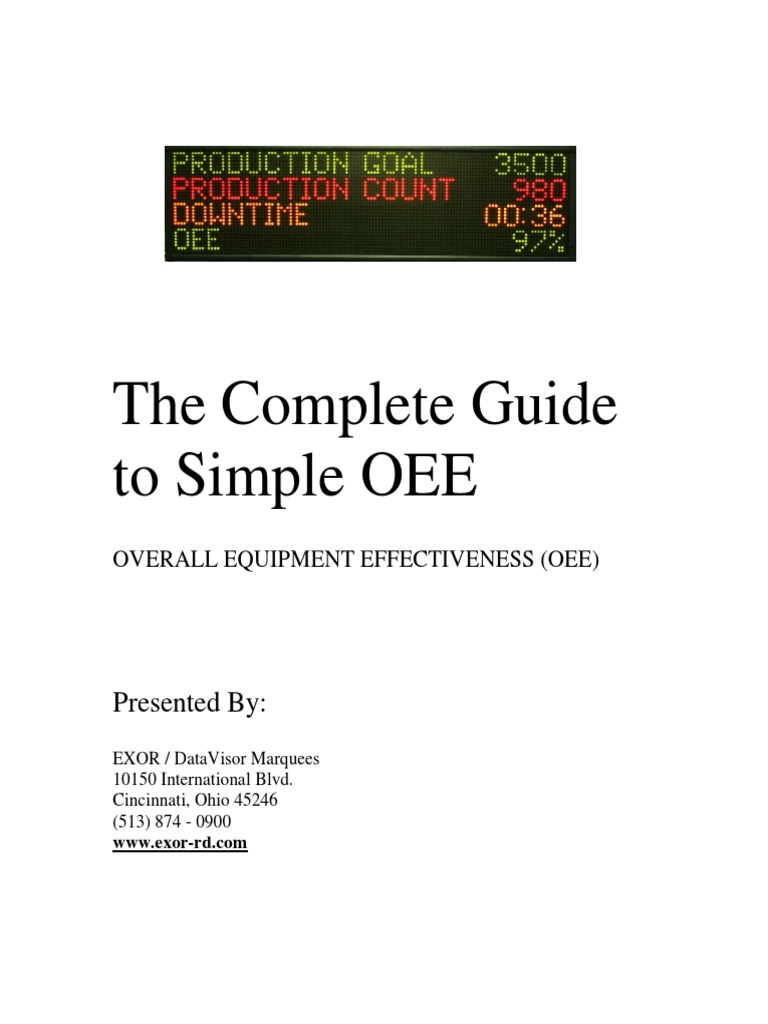 The Complete Guide of OEE Presentation | PDF | Performance Indicator ...