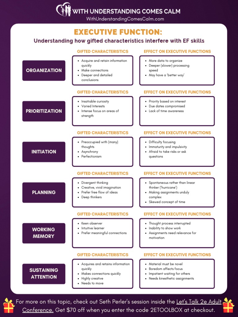 Executive Function Handout 3 | PDF | Executive Functions | Thought
