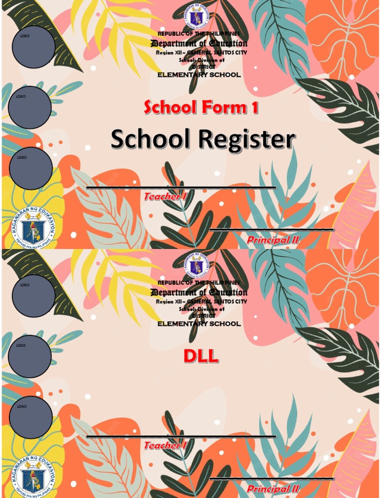 School Forms Front Cover-Label Design | PDF