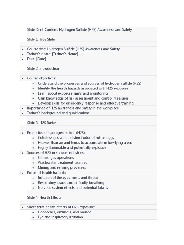 Slide Deck Content Detailed | PDF