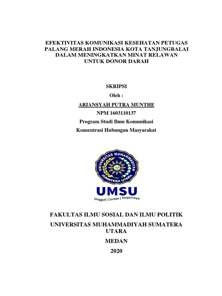 Skripsi Ariansyah Putra Munthe | PDF
