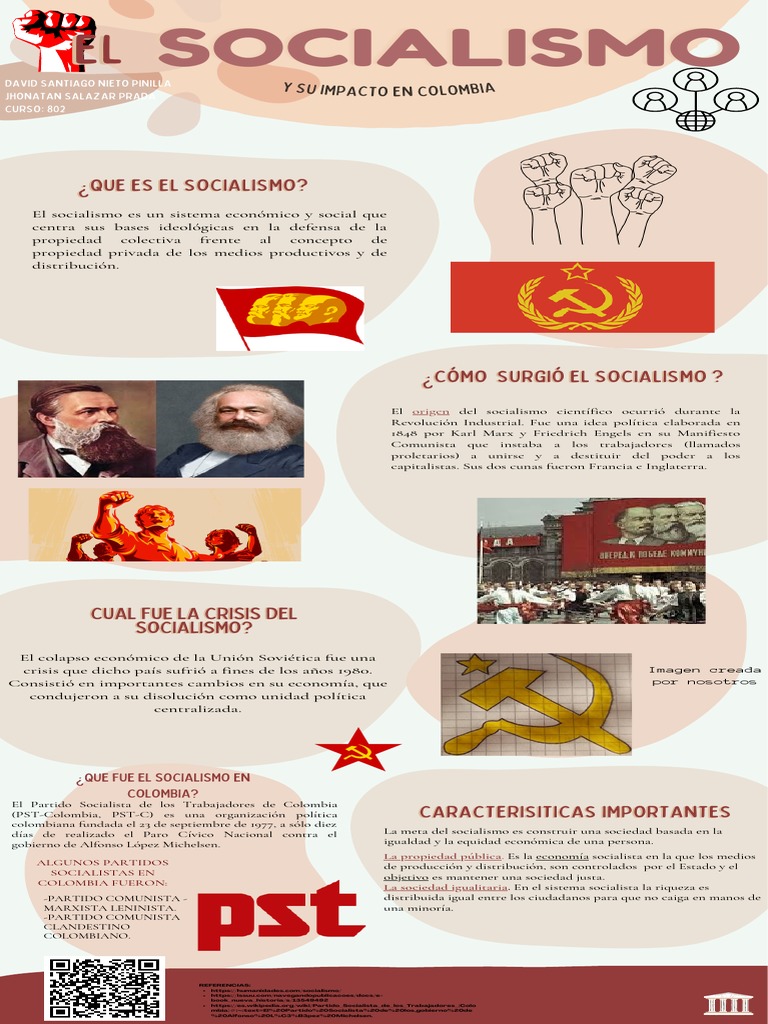 Infografía sobre el socialismo en Colombia | PDF | Socialismo | Comunismo