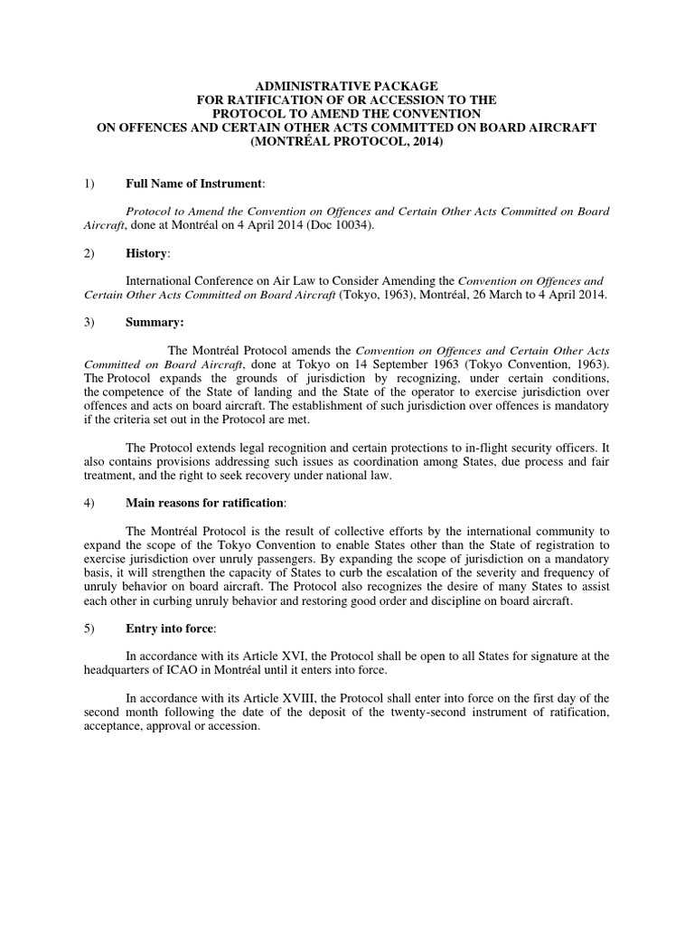 Montreal Protocol 2014 - EN | PDF | Treaty | Ratification