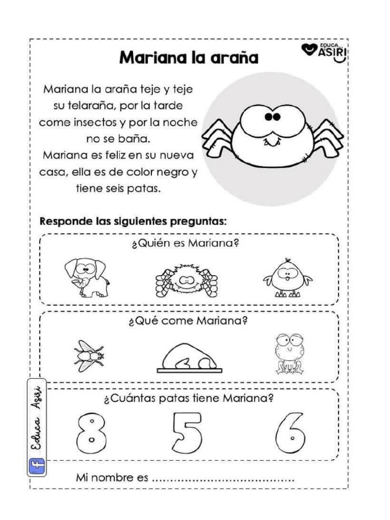 Lectura Mariana La Araña | PDF