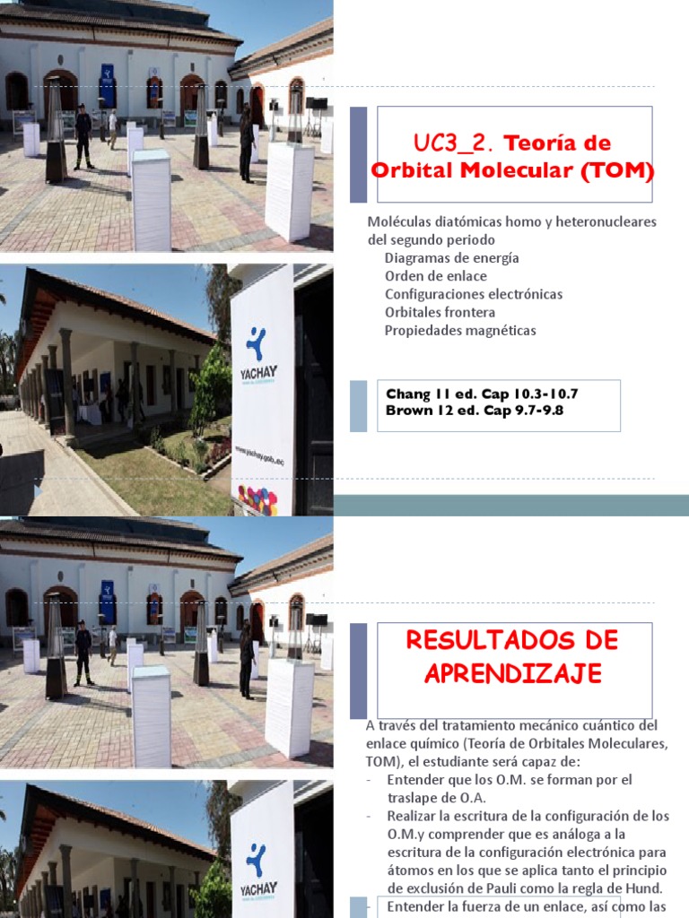 UC3 2 TeoriaOrbitalMolecular IS2023 | PDF | Enlace químico | Orbital Molecular