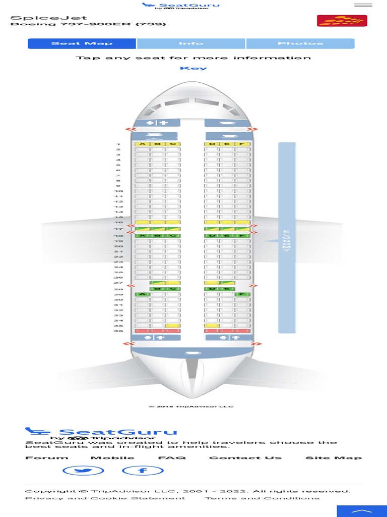 SeatGuru Seat Map SpiceJet - SeatGuru | PDF