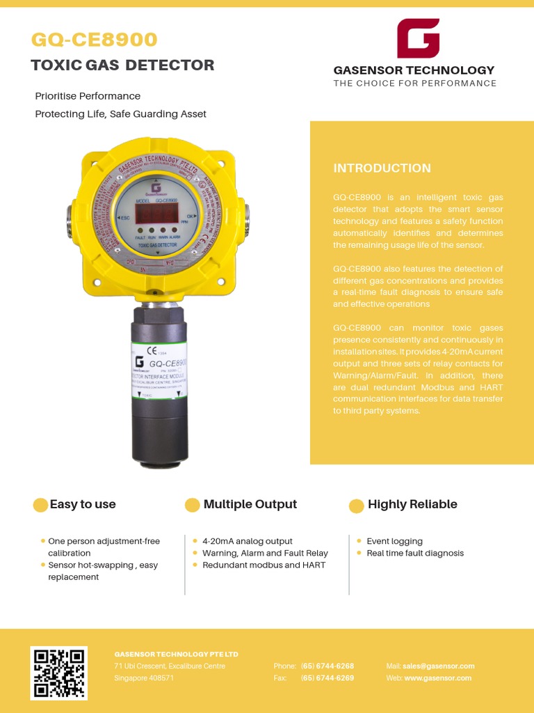 Datasheet-Gasensor CE8900 | PDF
