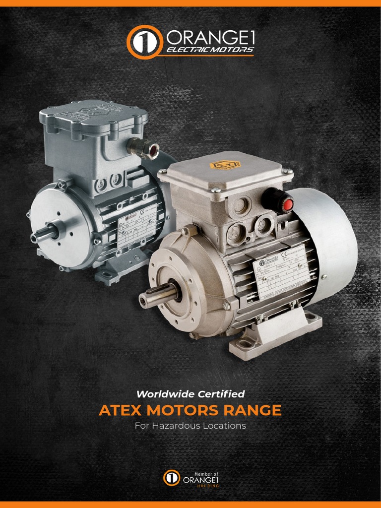 Orange1 ATEX Electric Motors Overview | PDF | Electric Motor ...