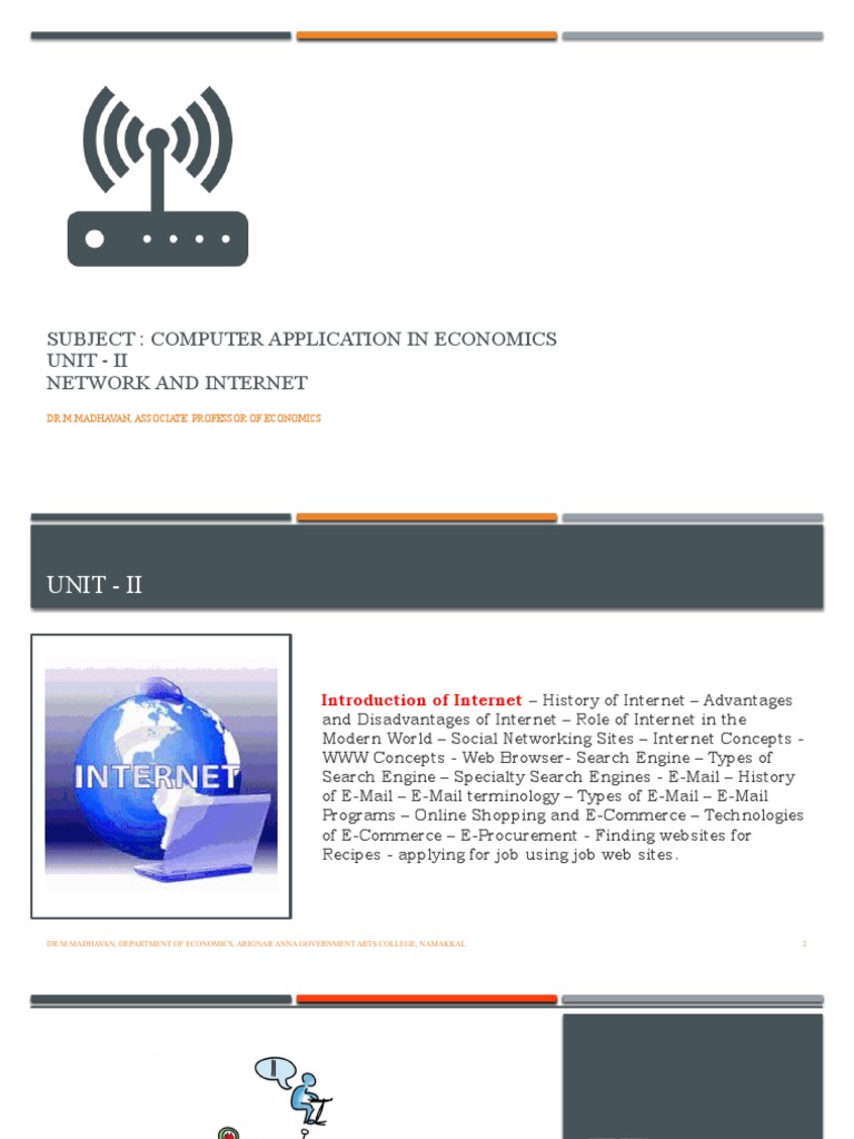 Computer Applications in Economics - Unit - II | PDF