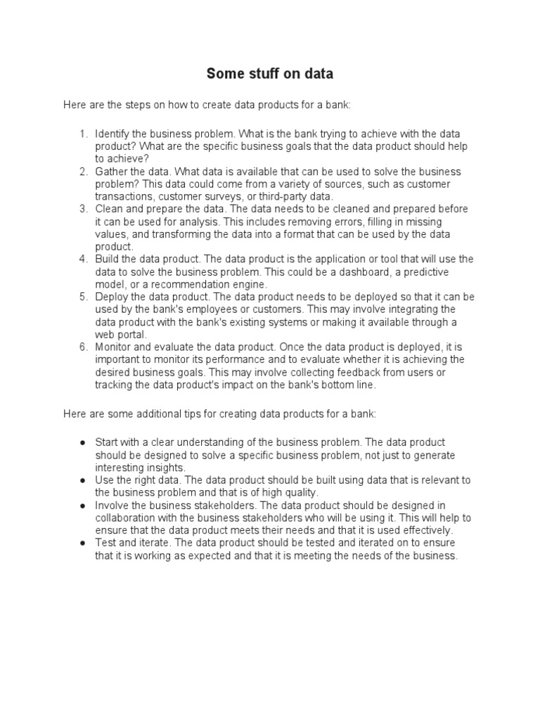 Data Information For Interview | PDF | Data Model | Data Data Information For Interview | PDF | Data Model | Data