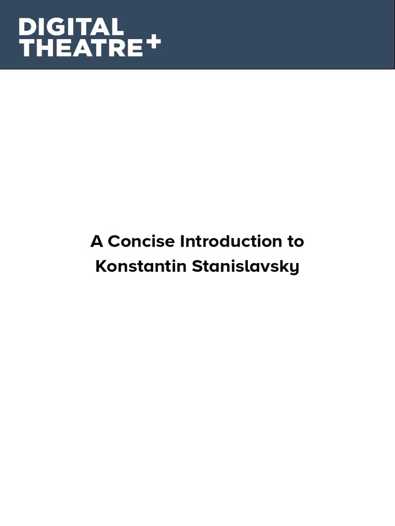 Introduction to Stanislavsky's System | PDF | Theatre