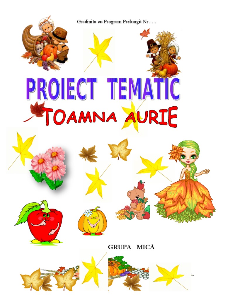Proiect Tematic Toamna Nivel I | PDF