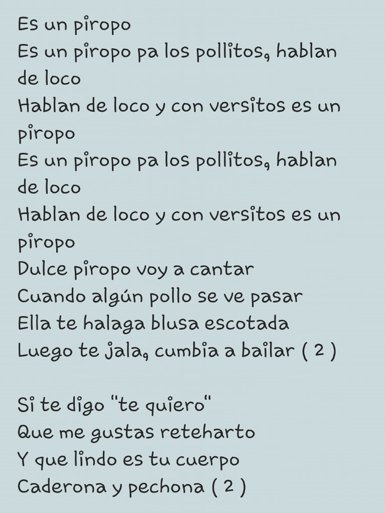 El Piropo | PDF