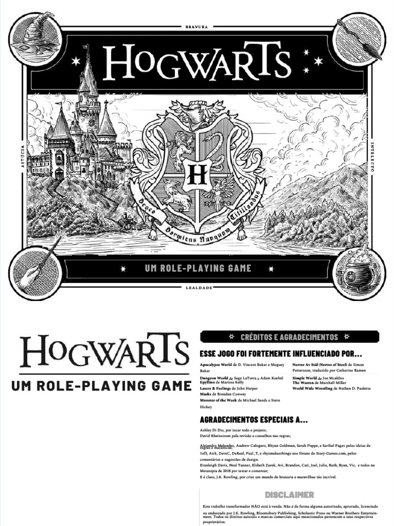 Hogwarts RPG Completo | PDF | Jogos de RPG | Harry Potter