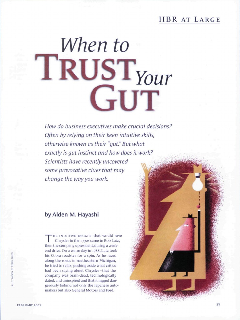 When To Trust Your Gut | PDF | Intuition | Feeling