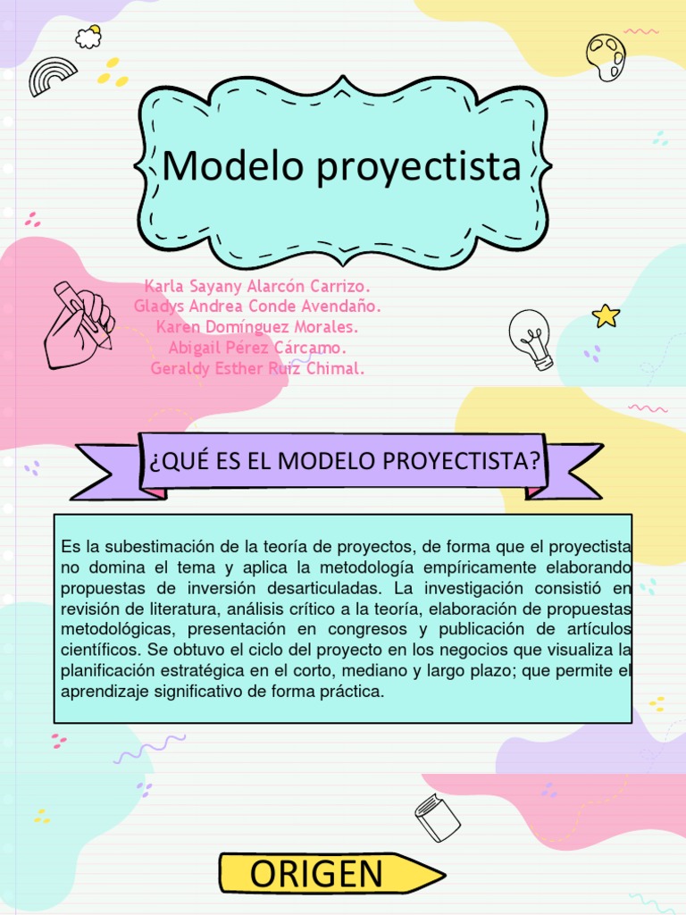 Modelo Proyectista | PDF | Evaluación | Aprendizaje