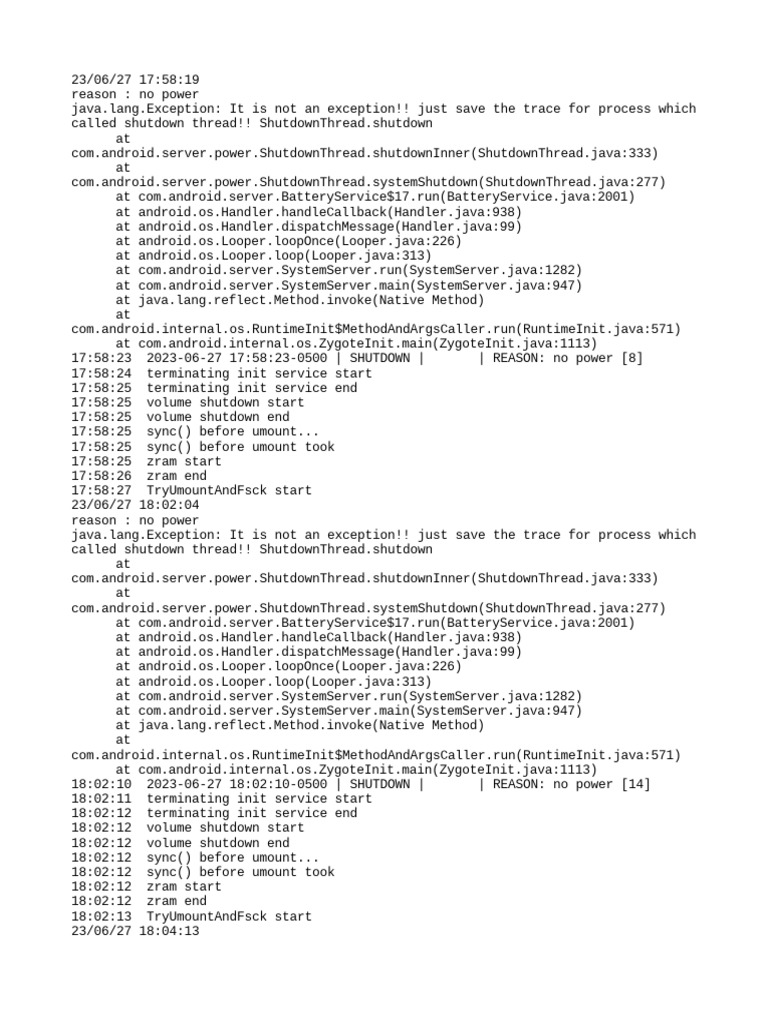 Power Off Reset Reason Backup Pdf Java Programming Language Computer Companies Of The