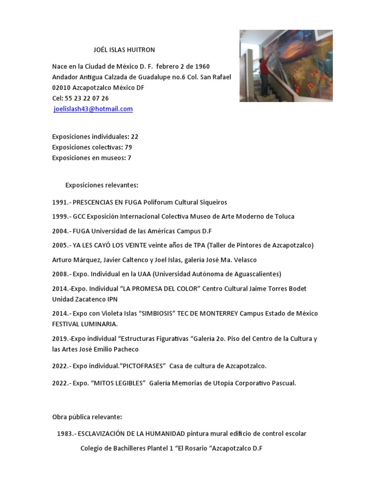 Curriculum Joel Islas H | PDF