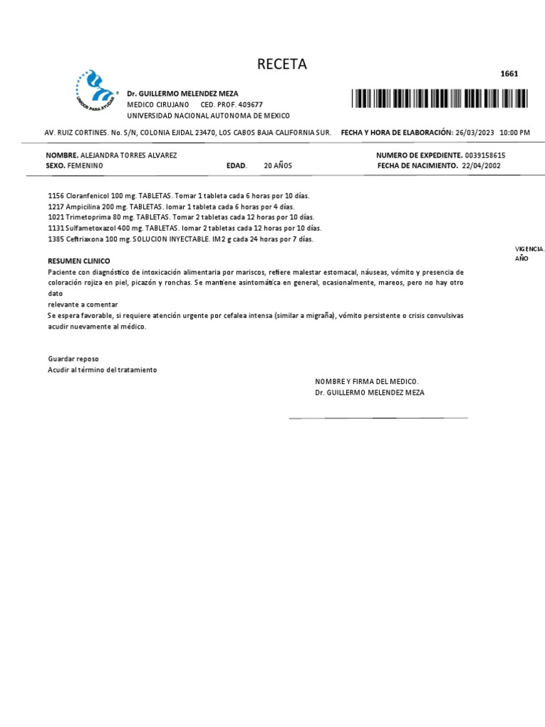 Receta Editable | PDF