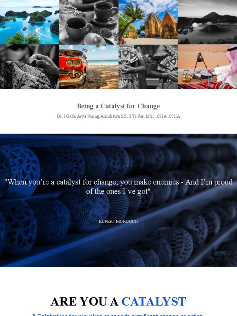Being A Catalyst For Change | PDF | Career & Growth | Science & Mathematics