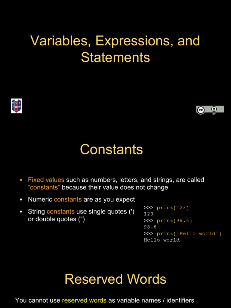 Pythonlearn 02 Expressions | PDF Pythonlearn 02 Expressions | PDF