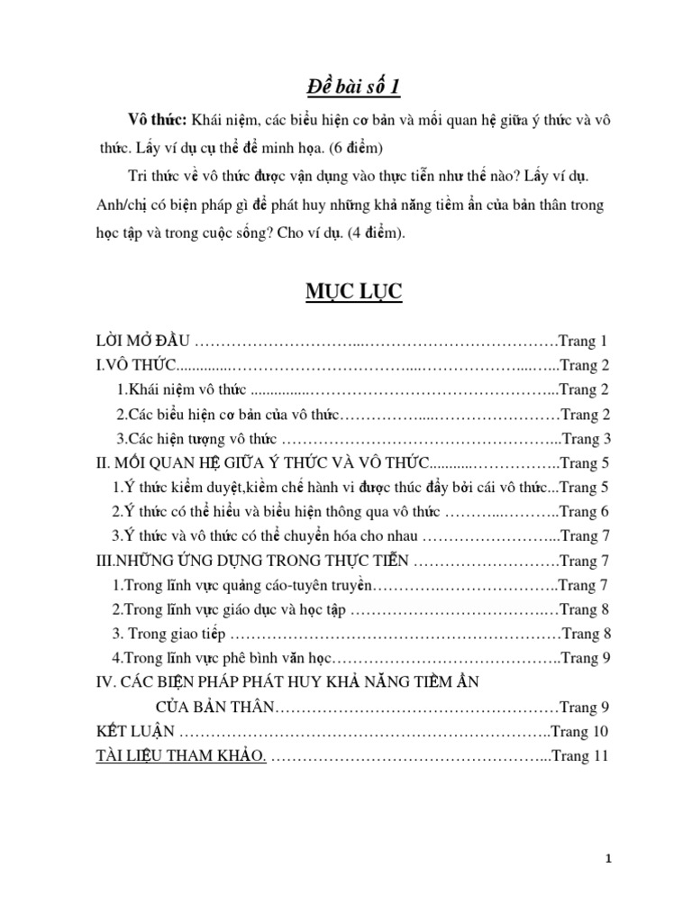 [123doc] Vo Thuc Khai Niem Cac Bieu Hien Co Ban Va Moi Quan He Giua y Thuc Va Vo Thuc Lay Vi Du ...
