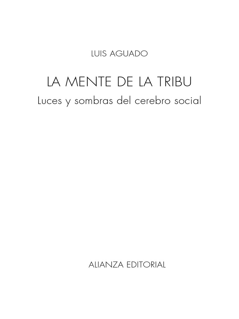 La Mente de La Tribu | PDF | Mente | Evolución