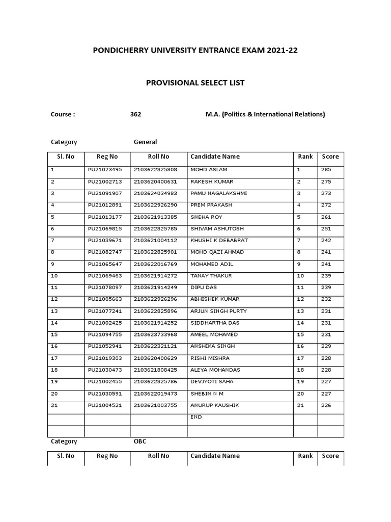 SelectList 362 | PDF