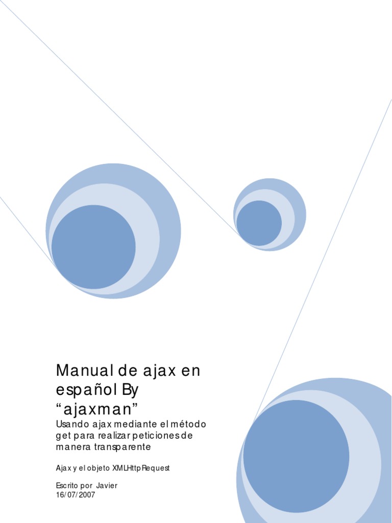 Manual de Ajax en PDF en Espanol | PDF | Ajax (Programación) | Script Java
