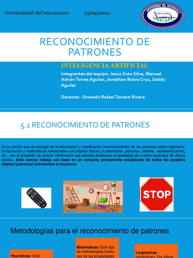 Reconocimiento de Patrones | PDF