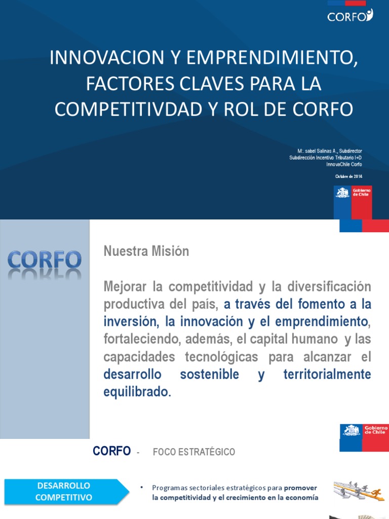 Presentaci N Ucentral | PDF | Iniciativa empresarial | Innovación