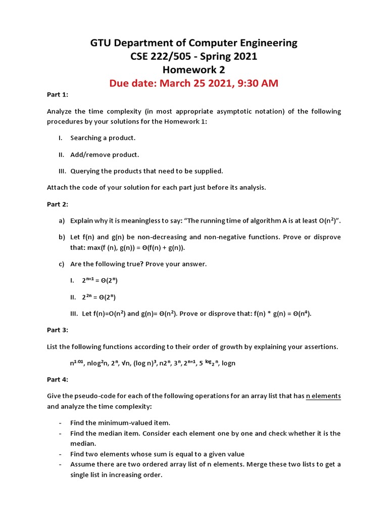 Assignment Computer Engineering CSE 555 | PDF