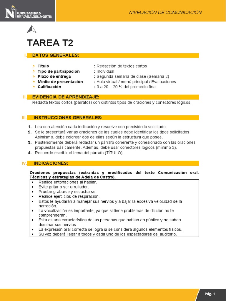 Tarea Semana 2 - Gramática Upn | PDF | Artes del Lenguaje y Comunicación