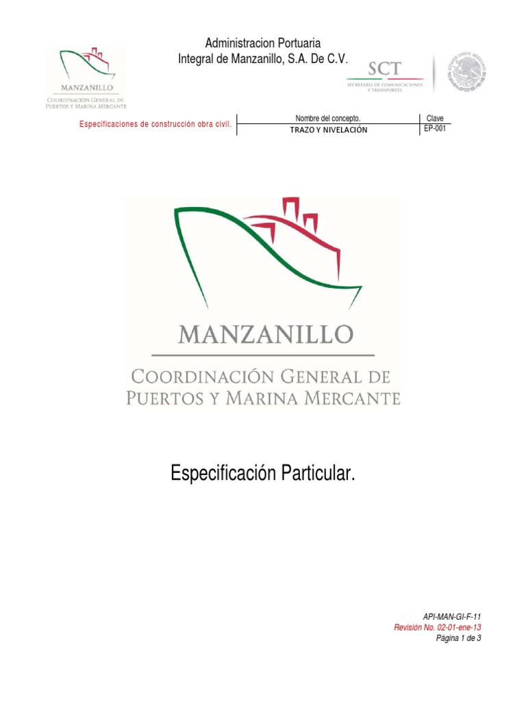 Especificaciones Particulares API ZLO 26 14 | PDF