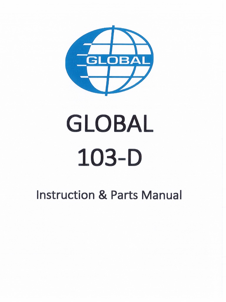 103 D Instruction Parts Manual | PDF