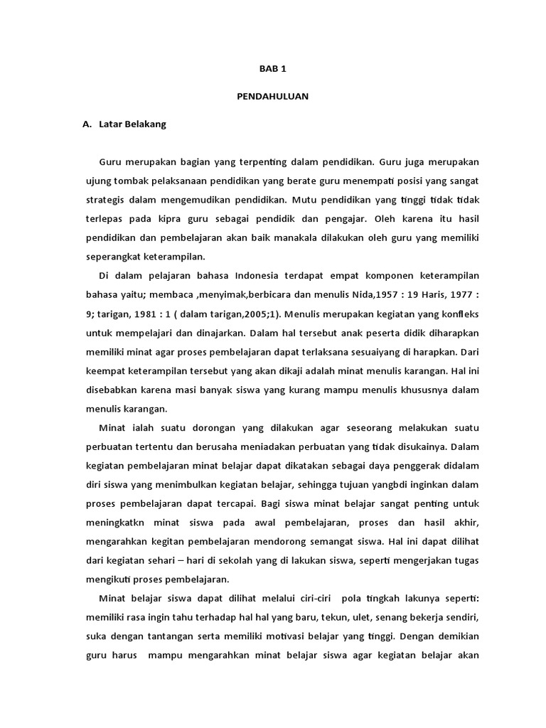 BAB 1 Laporan PKP | PDF