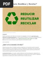 Guía de las 10 R para Sostenibilidad | PDF | Residuos | Sustentabilidad