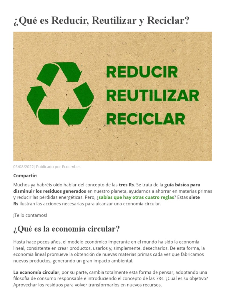 Qué Es Reducir | PDF