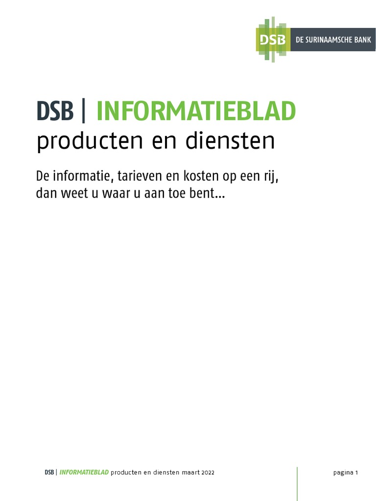 DSB I Infoblad Maart 2022 | PDF