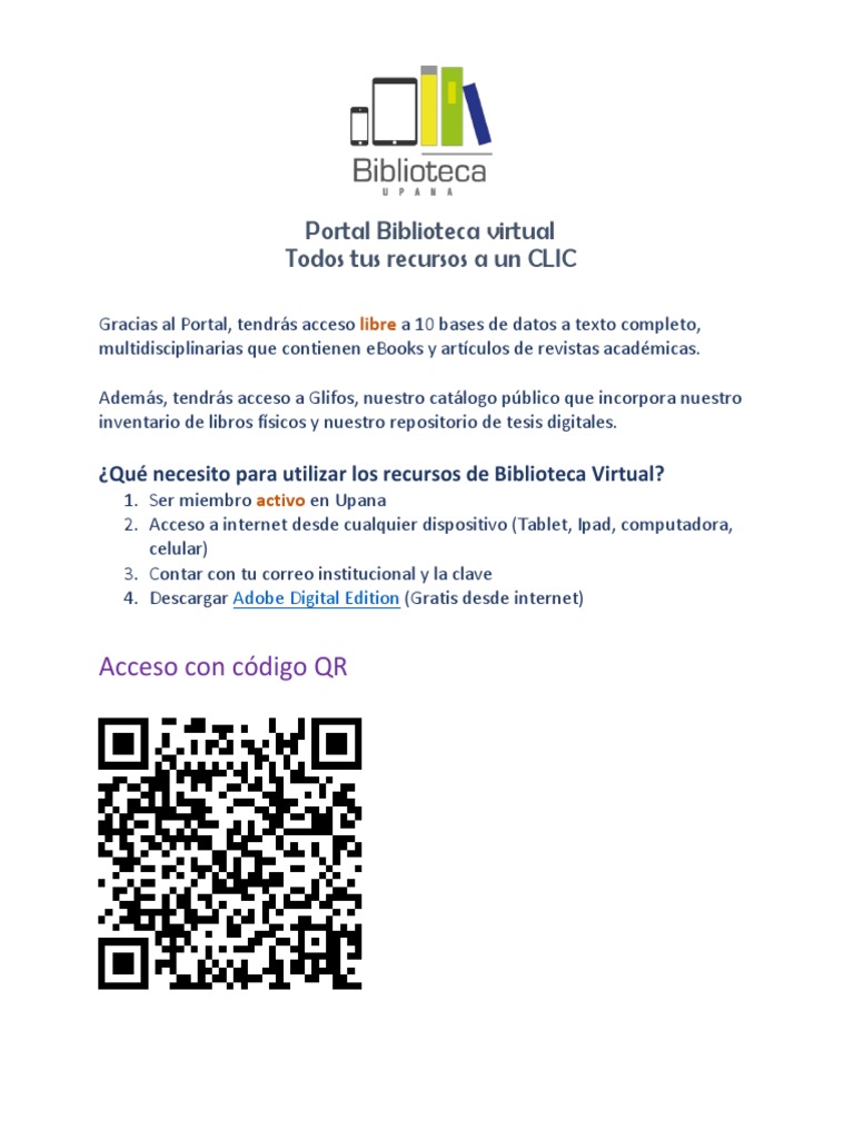 Tutorial Biblioteca Virtual UPANA | PDF