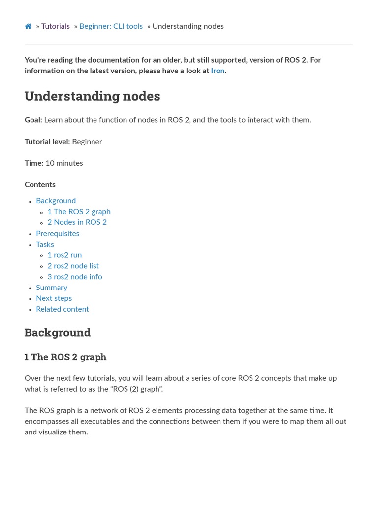 Understanding Nodes - ROS 2 Documentation - Humble Documentation ... Understanding Nodes - ROS 2 Documentation - Humble Documentation ...