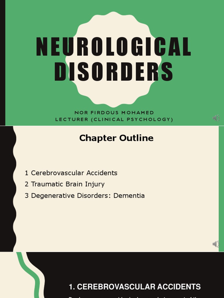 Neurological Disorders | PDF | Stroke | Alzheimer's Disease