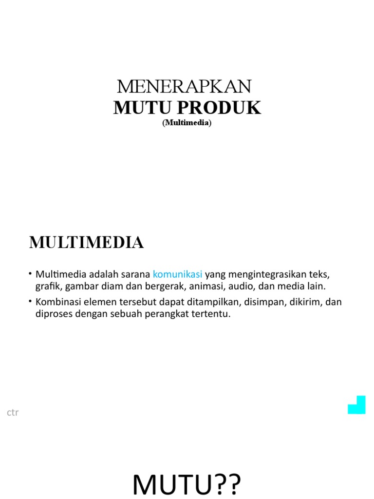 Menerapkan Mutu Produk | PDF
