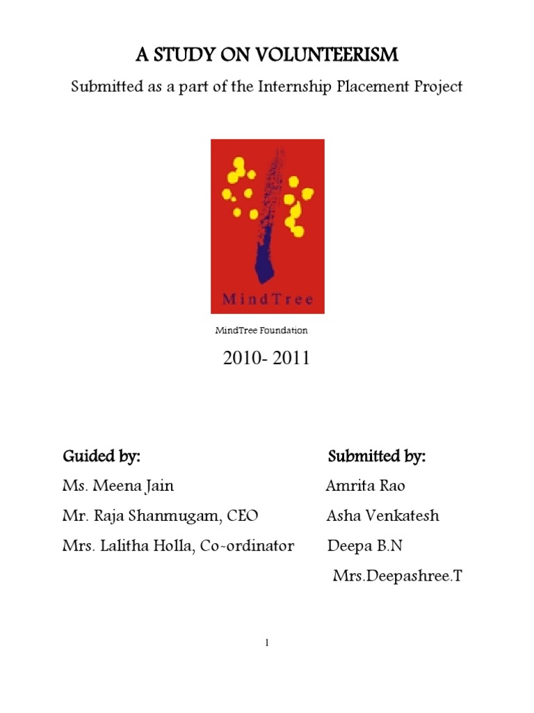 Volunteerism Report | Mean | Volunteering