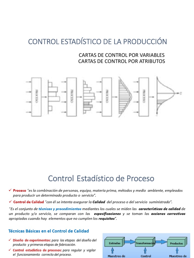 CEP - Control Estadístico Producción | PDF | Calidad (comercial) | Procesos de negocio