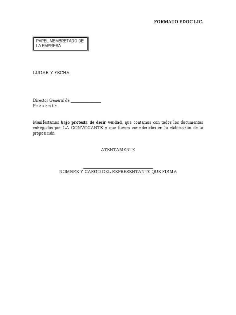 Formato EDOC Licencia Empresarial | PDF | Negocios