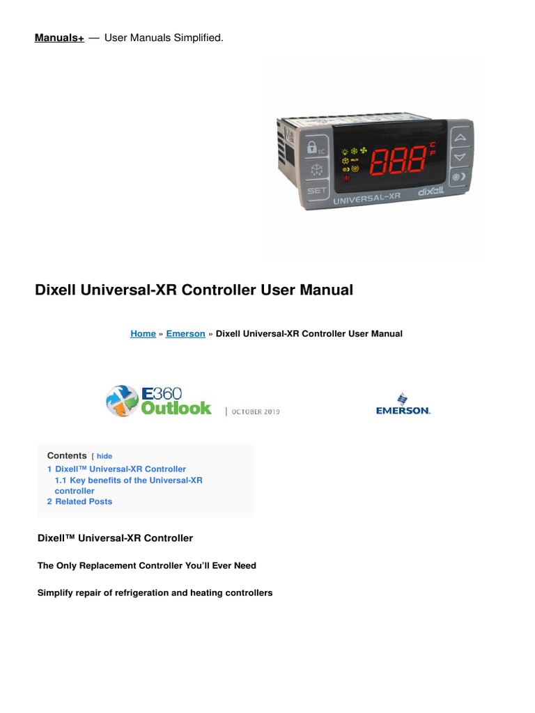 Dixell Universal XR Controller Manual | PDF | Power Supply | Computing