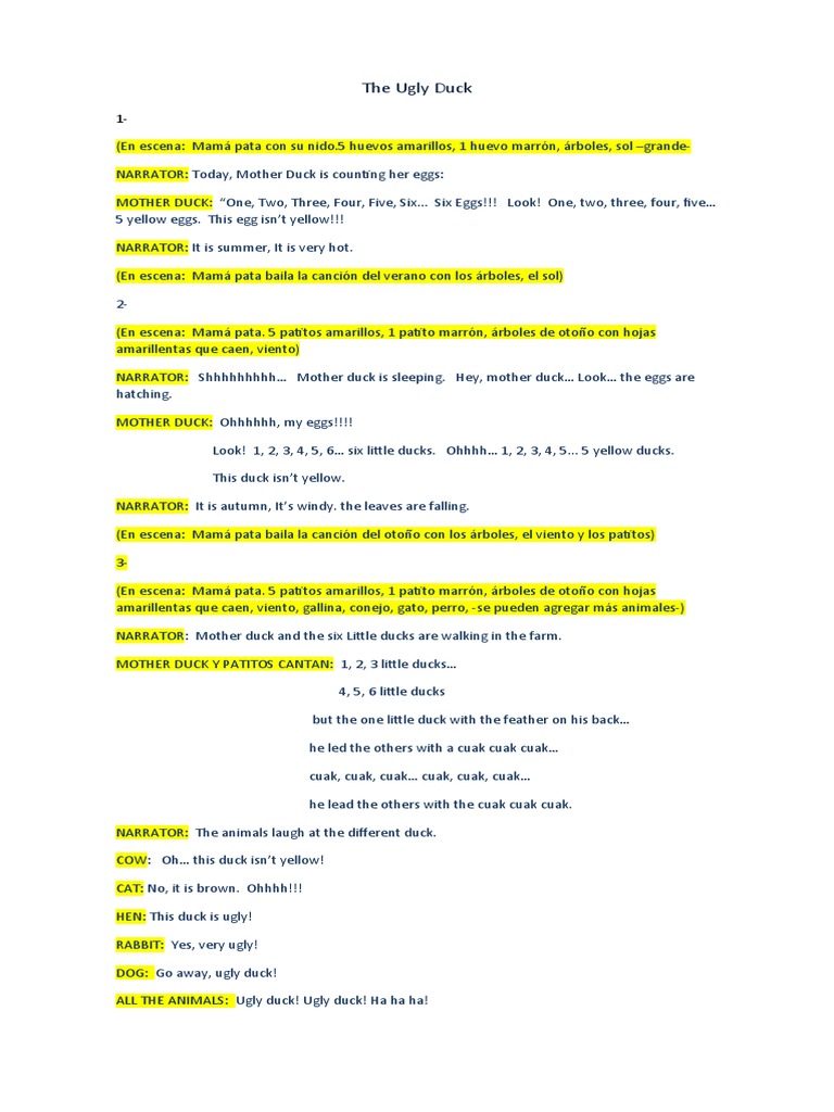 La transformación del patito feo | PDF