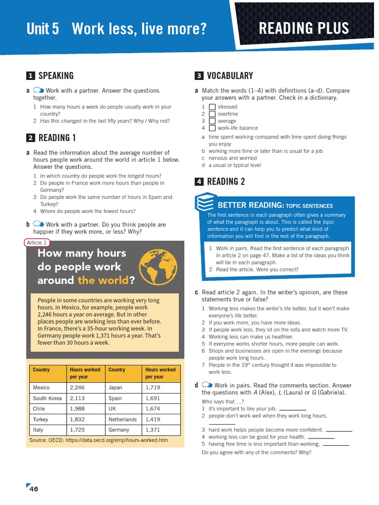 Unit 5 Reading Plus Lesson (p1) | PDF